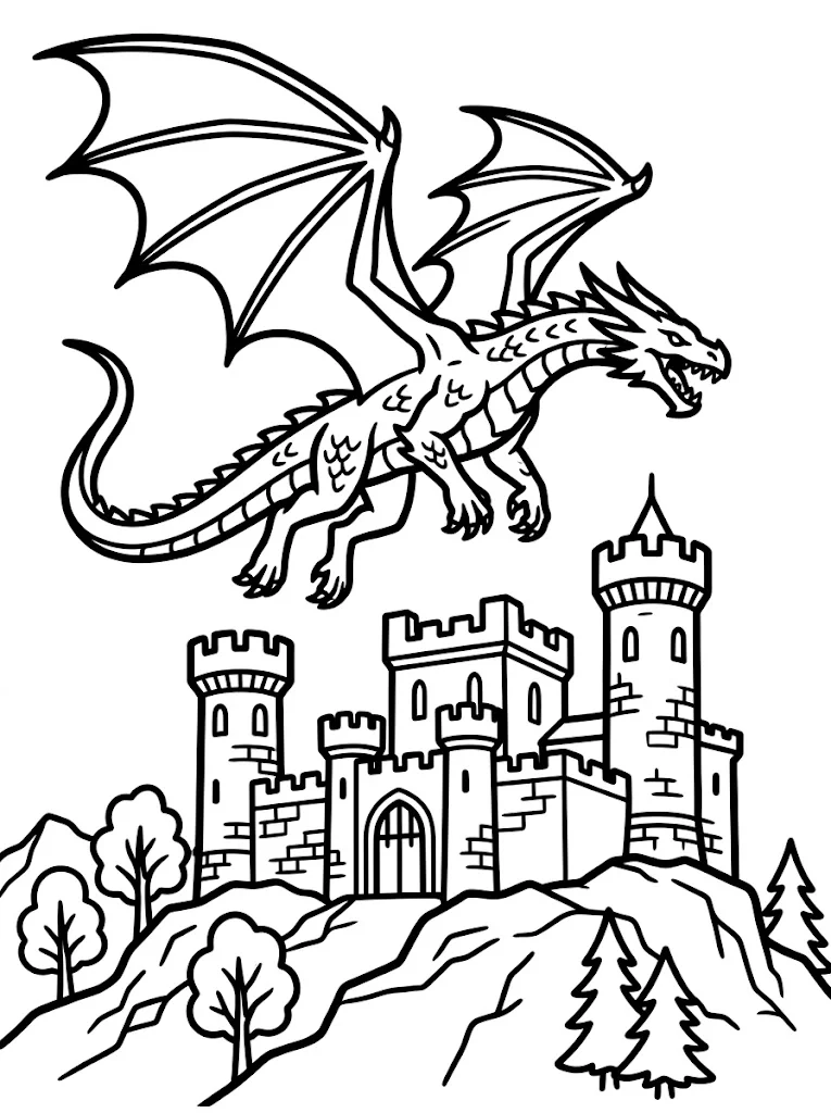 50+ Dragon Coloring Pages | Free Fantasy PDFs – ColoringX